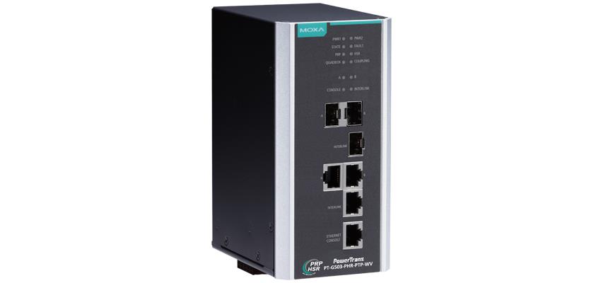 Moxa PT-G503-PHR-PTP-HV IEC 61850-3 and IEC 62439-3 full Gigabit ...