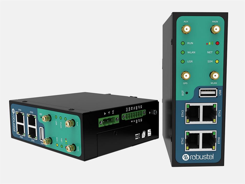 Robustel R3000-Q4LB 4G router with RS485, dual SIM and 4xEth ...