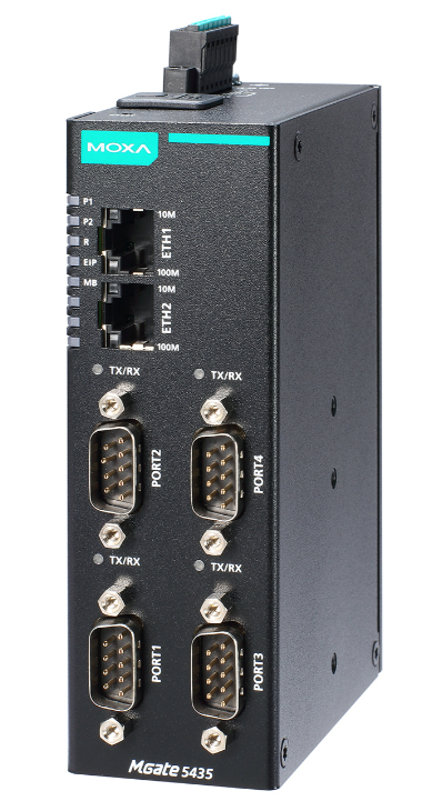 Moxa MGate 5435-T 4-port Modbus RTU/ASCII/TCP-to-EtherNet - Hatteland Technology - Finland