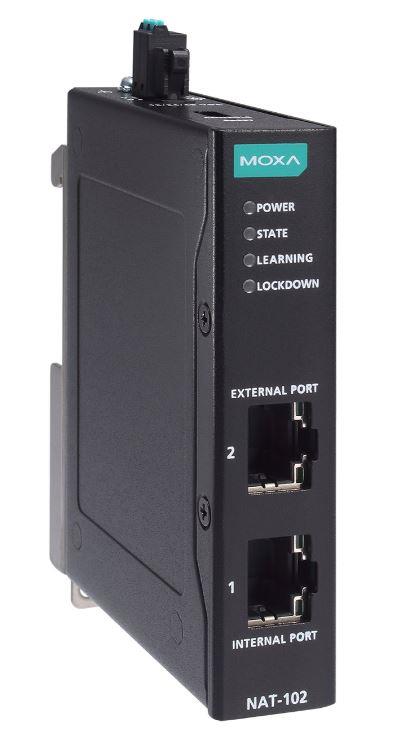 Moxa NAT-102-T Industrial 2-port NAT device - Hatteland Technology - Finland